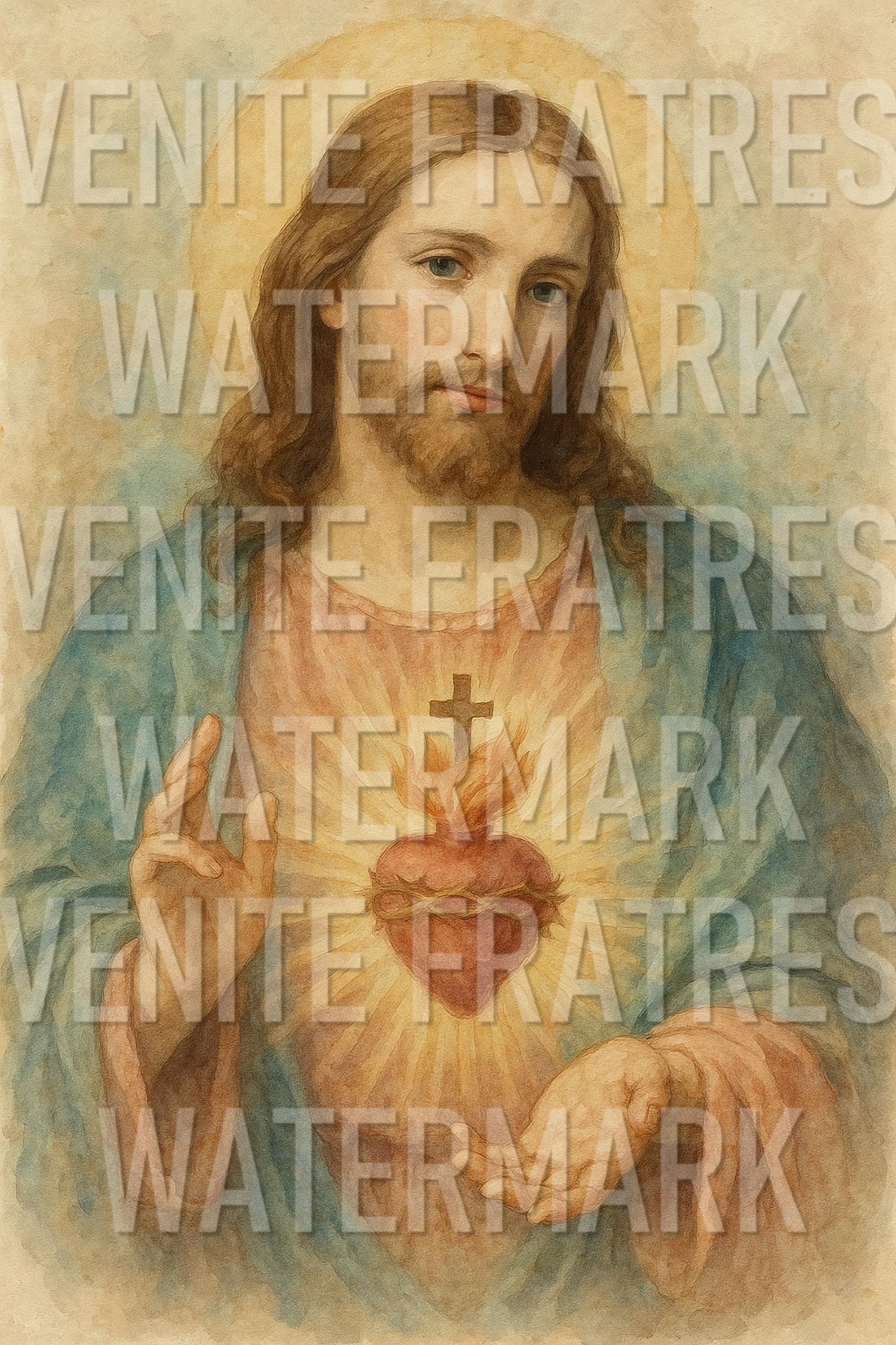 Sacred Heart of Jesus - Catholic Wall Art Printable (digital Download ...