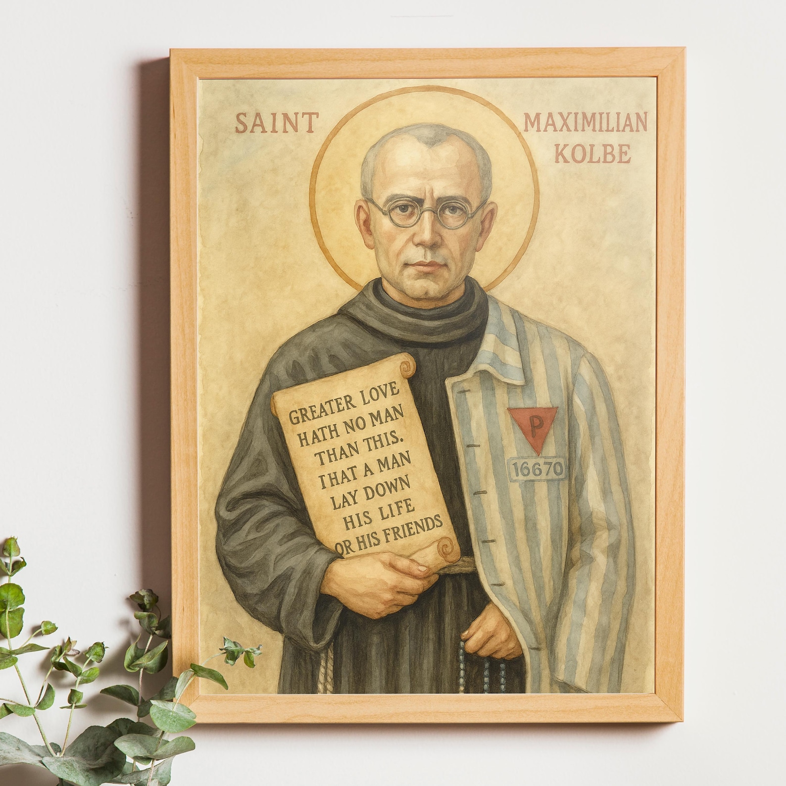 St. Maximilian Kolbe - Traditional Catholic Wall Art Printable - High ...