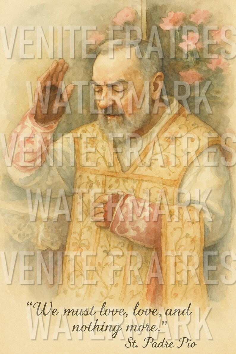 St. Padre Pio - Traditional Catholic Wall Art Printable - High ...