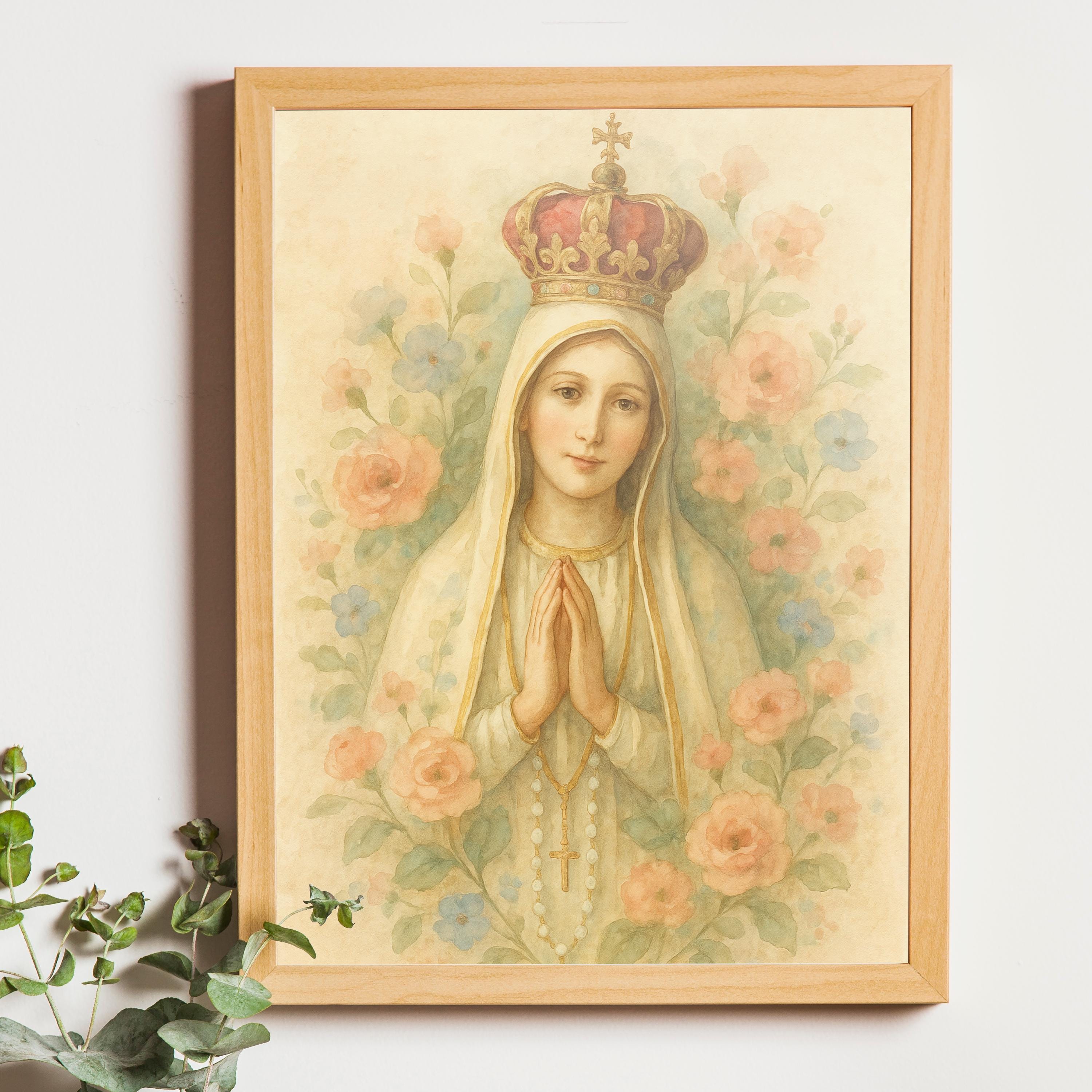 Our Lady of Fátima - Catholic Wall Art Printable (digital Download) - Etsy
