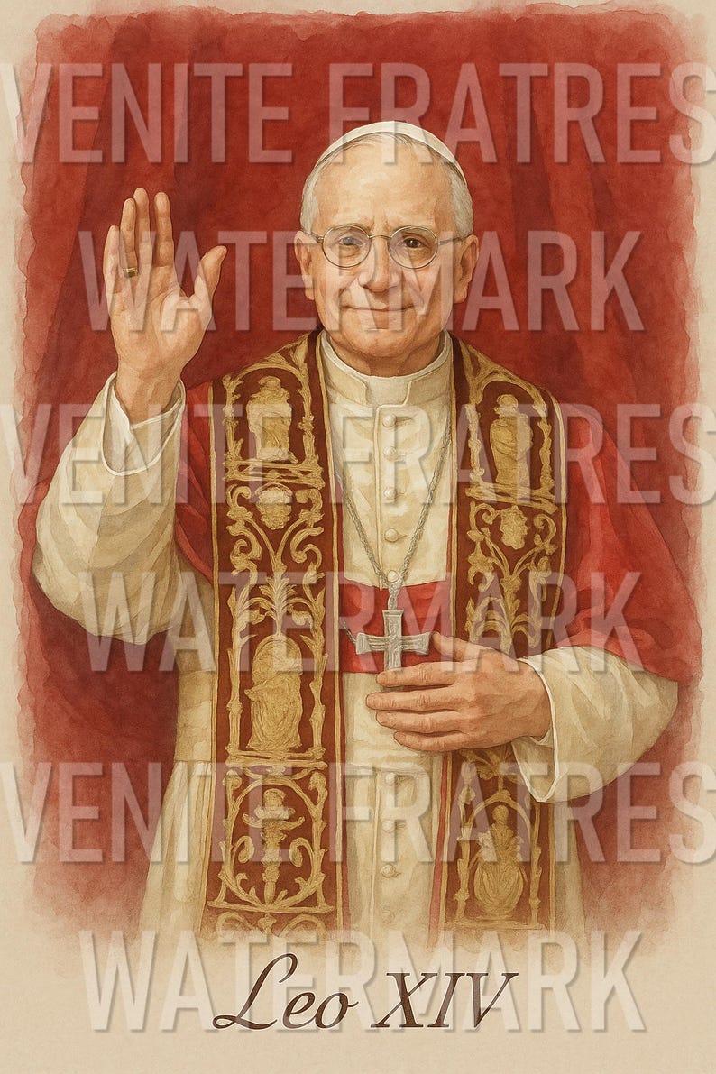 NEW Pope! Leo XIV - Catholic Wall Art Printable - High Resolution ...