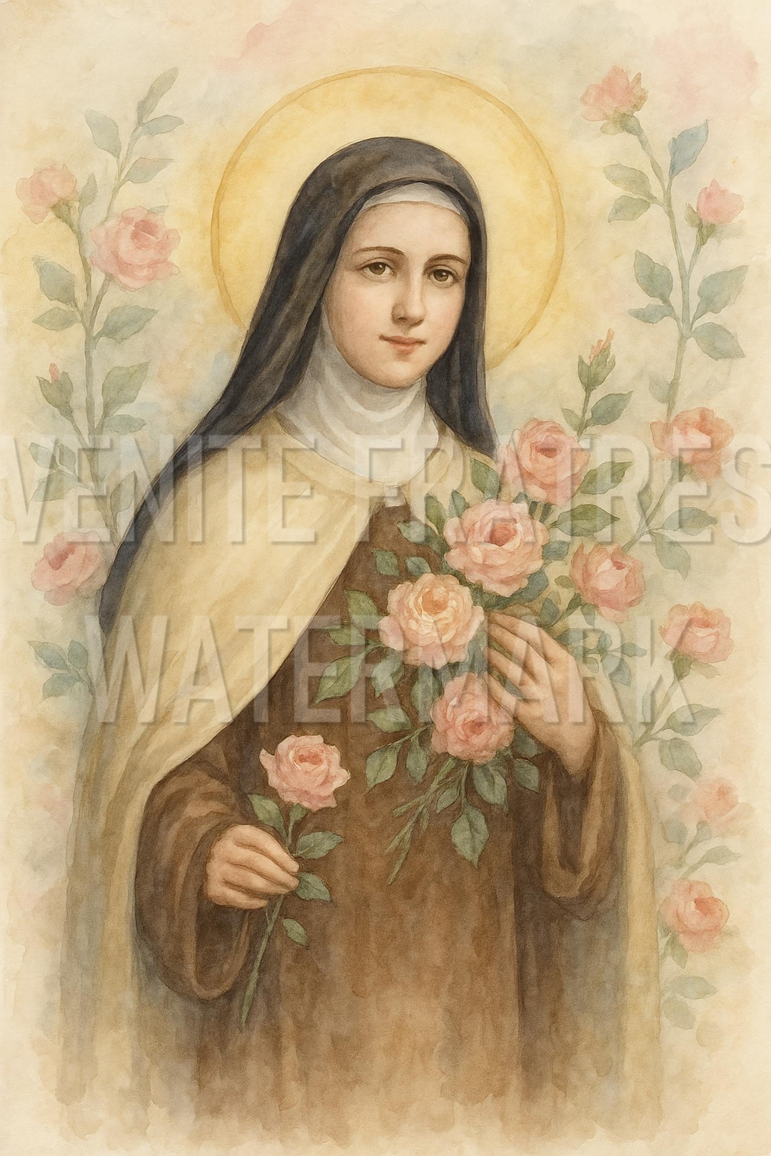 St. Therese of Lisieux - Catholic Wall Art Printable (digital Download ...
