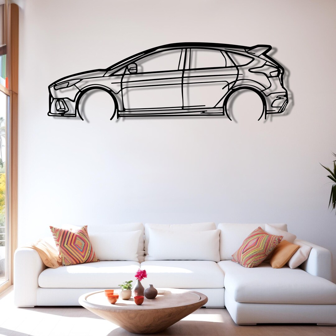 Ford Focus RS Wall Art, Focus RS Metal Car Wall Art, Focus Decor, Focus ...