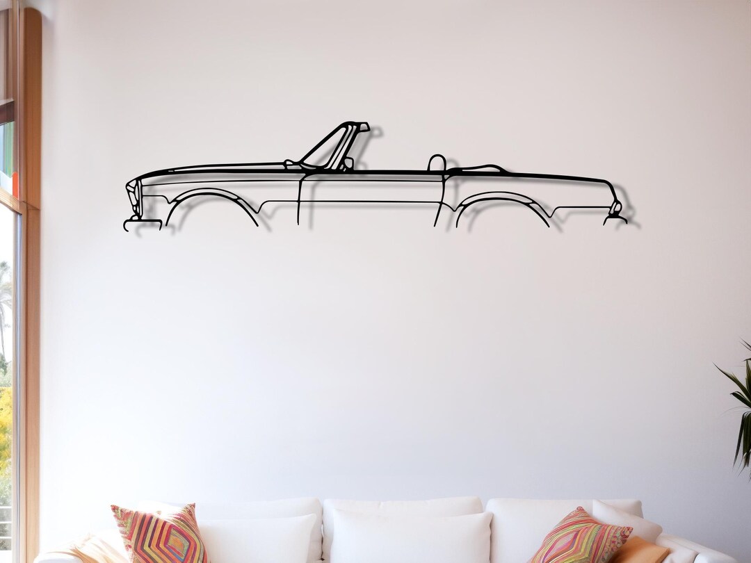 Sl Pagoda Metal Wall Decor, Car Lovers, Racing Car, Car Accessories ...