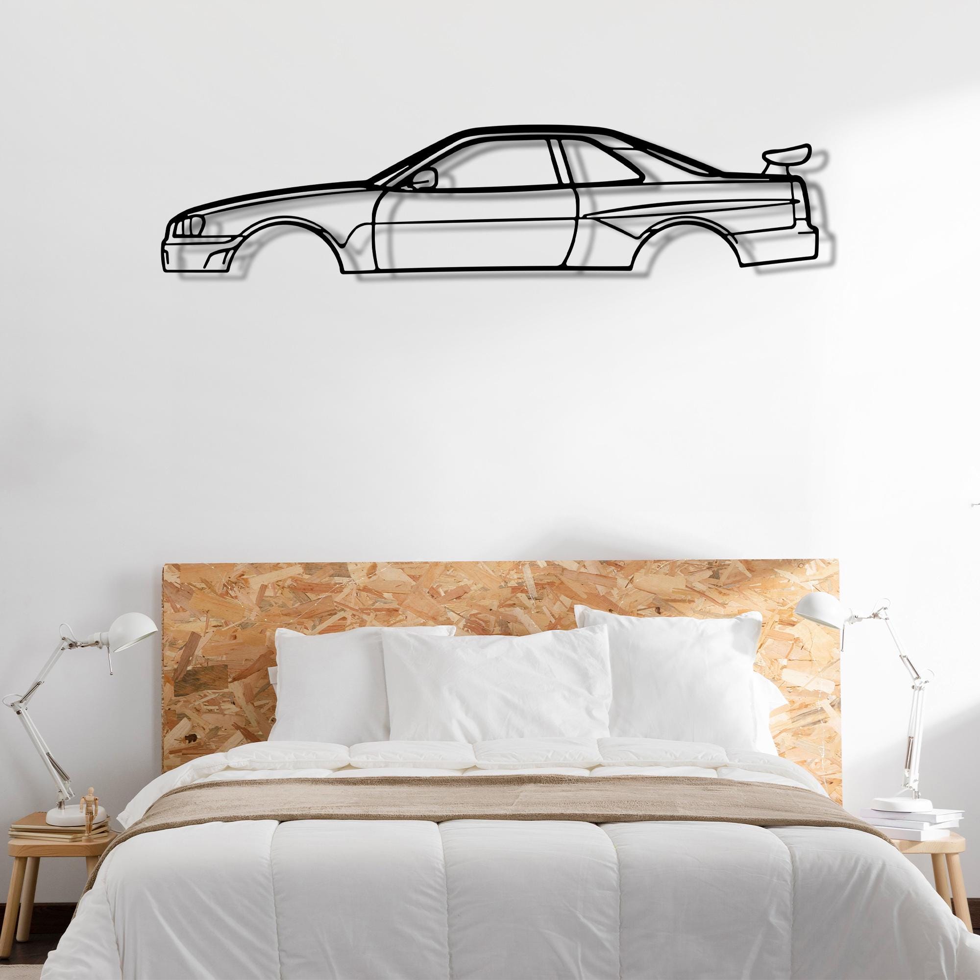 Nissan GT-R R34 Wall Art, GTR34 Decor, GTR34 Garage , GTR34 Metal Wall ...