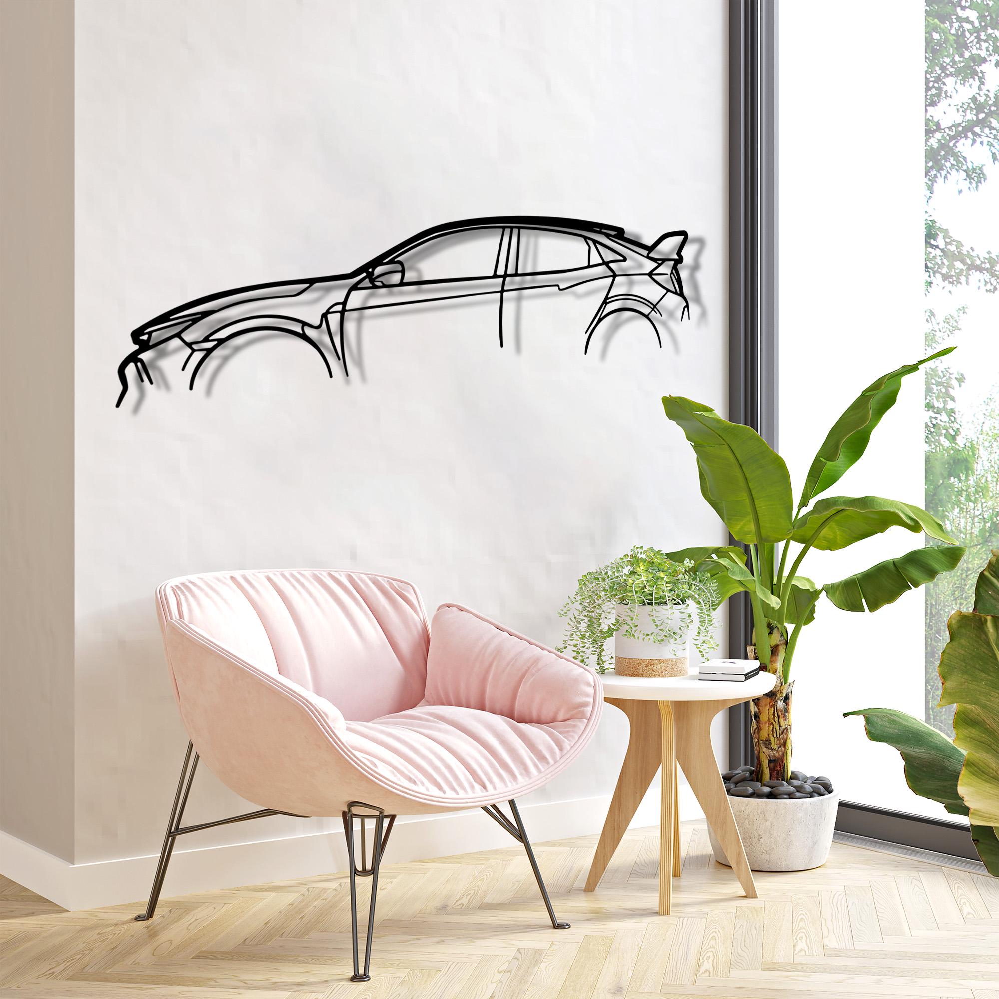 Honda Civic Type R Wall Art, Honda Civic Metal Wall Art, Civic Decor ...