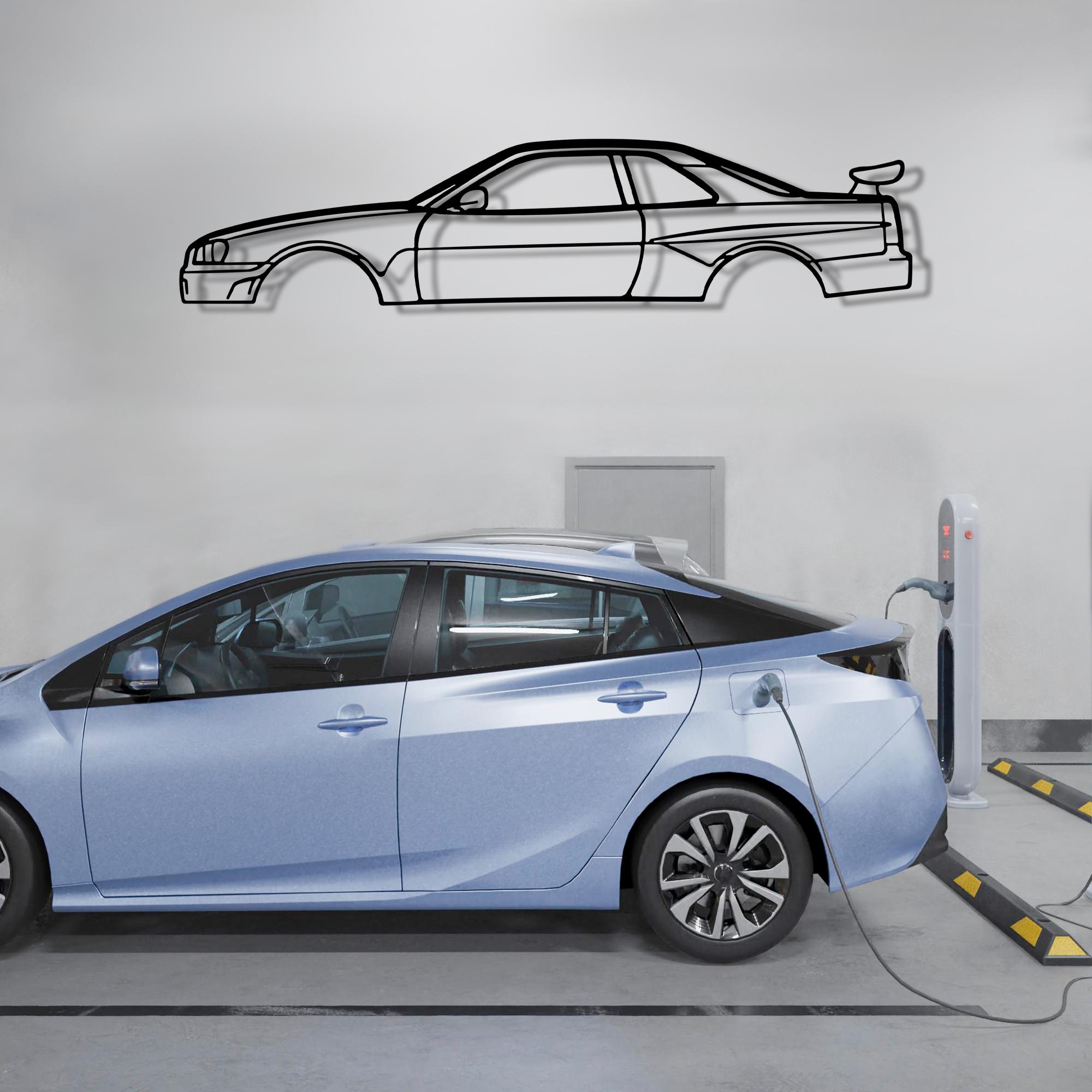 Nissan GT-R R34 Wall Art, GTR34 Decor, GTR34 Garage , GTR34 Metal Wall ...