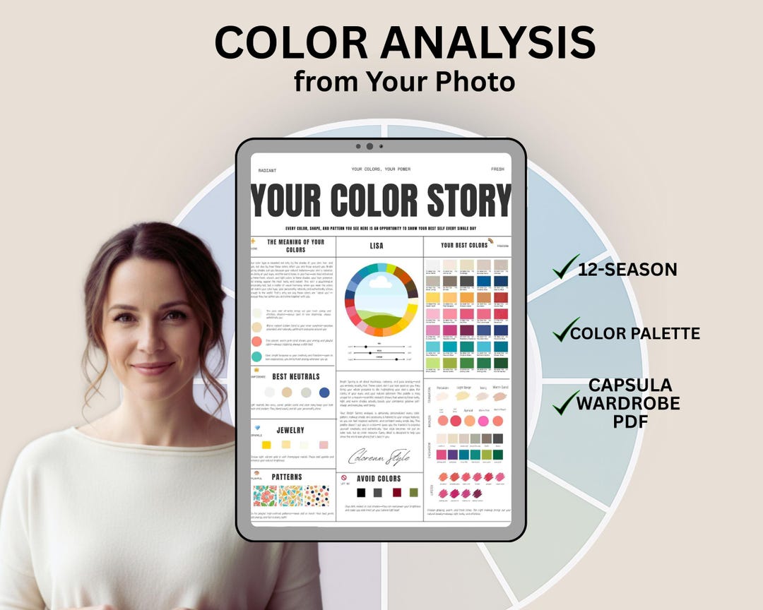 Custom Seasonal Color Analysis From Your Photo | Personalized Color ...