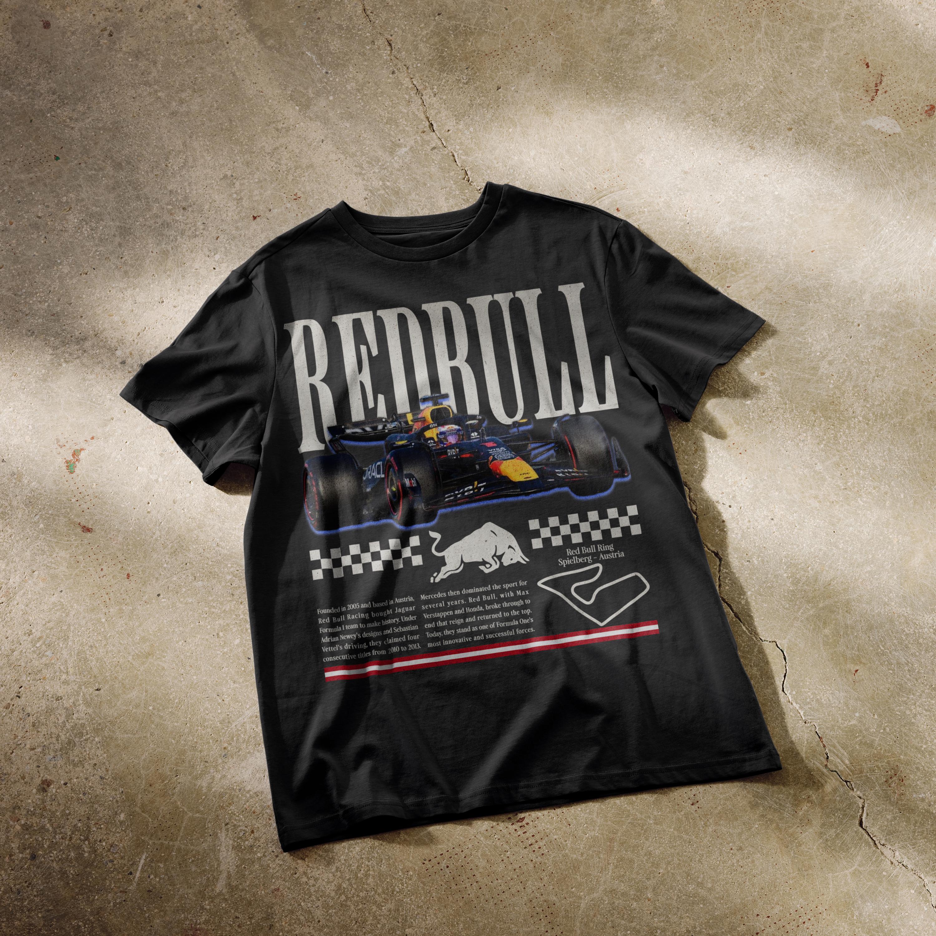 Vintage Redbull Racing T-shirt | Formula 1 Fan Merch | F1 Redbull Tee ...