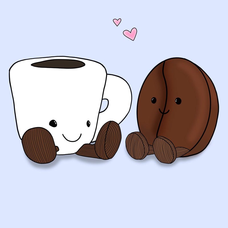 Jellycat Coffee Print - Etsy
