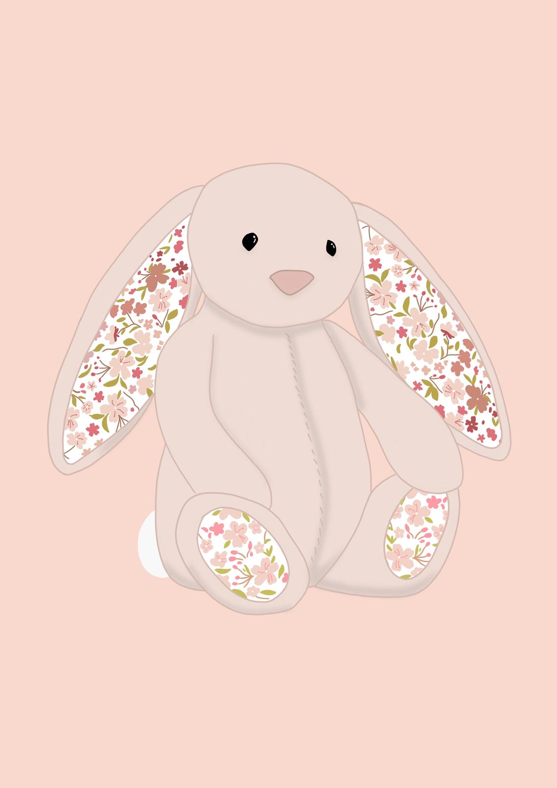 Jellycat Bunny Nursery Print Set of 2 - Etsy