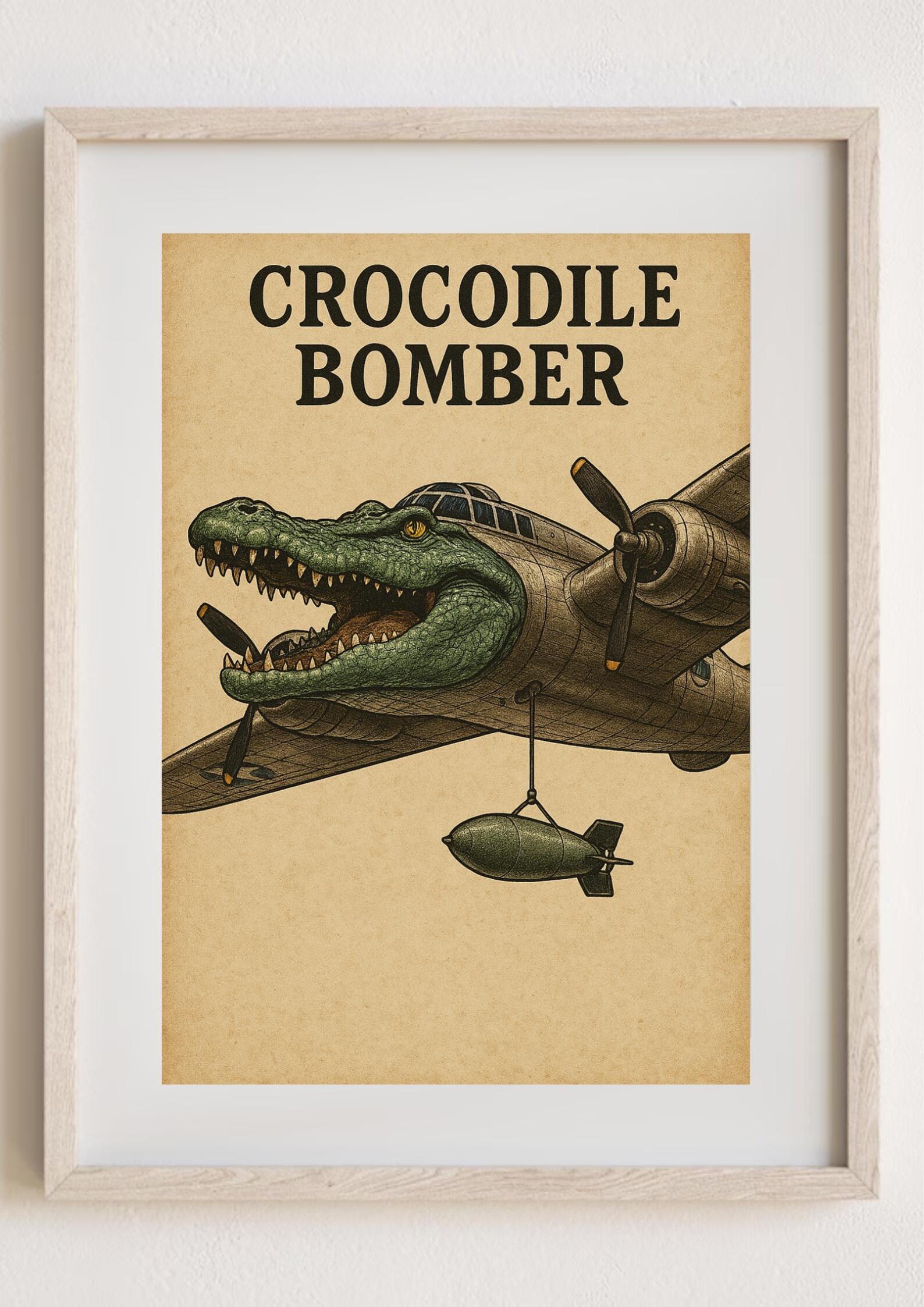 Legendary Bombardillo Crocadillo Brainrot Print - Etsy