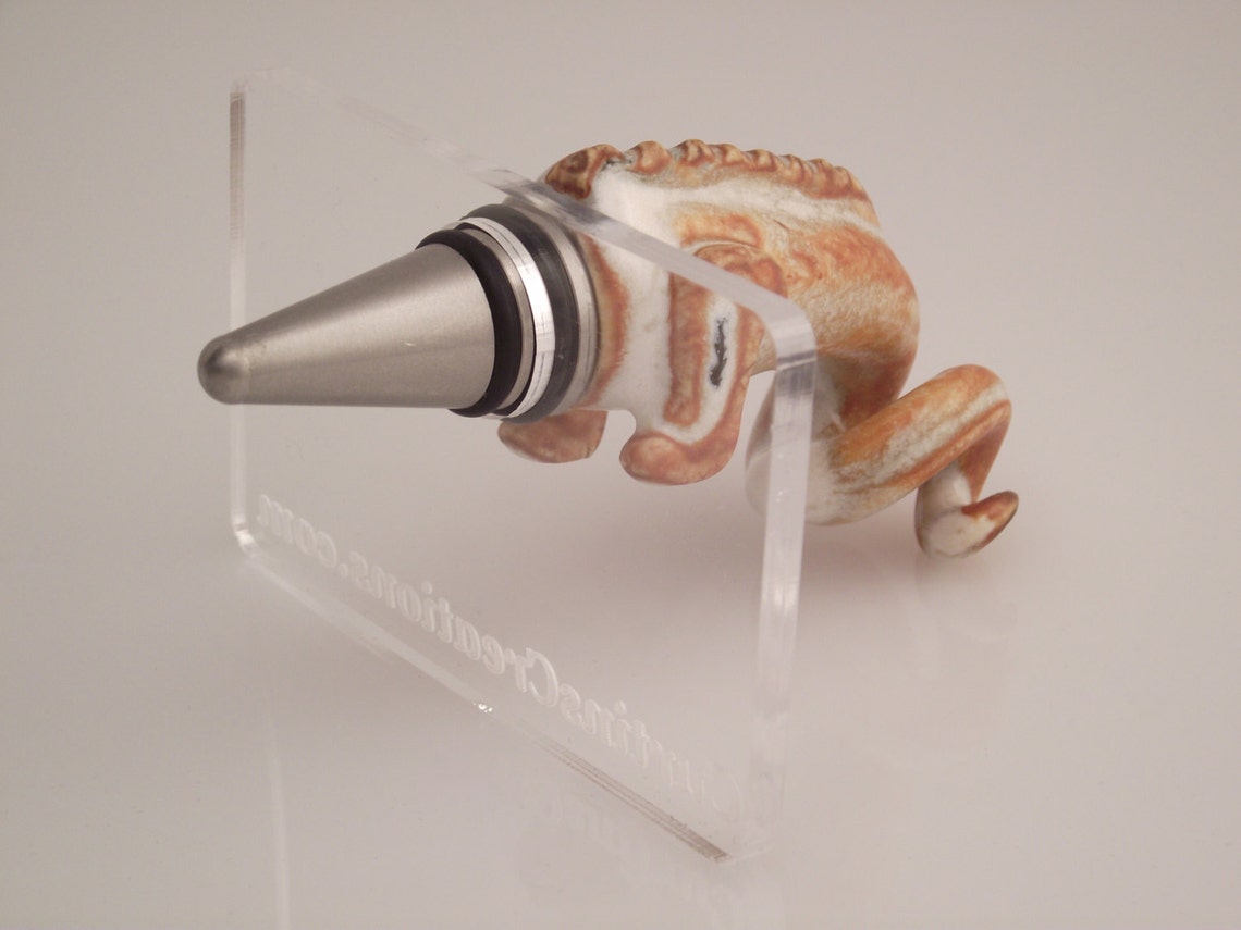 Wine Bottle Stopper Display Stand - Clear Acrylic Lasercut - Individual ...