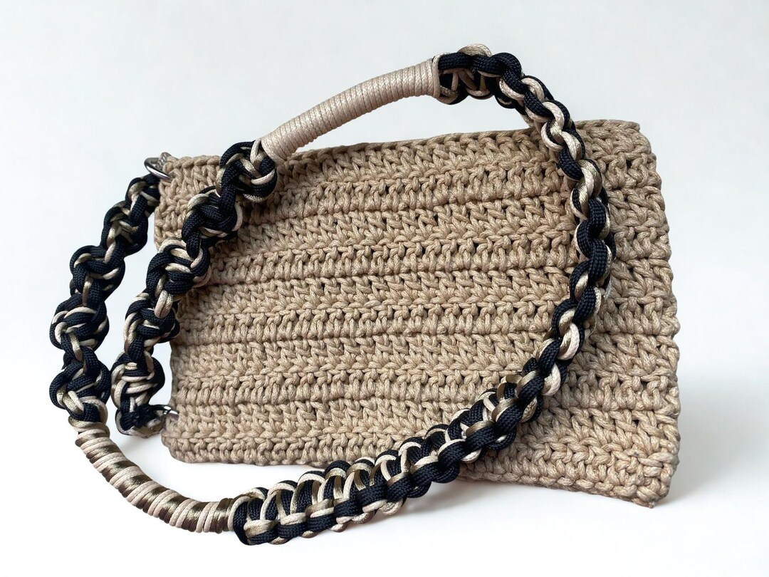 Handmade Paracord Purse Strap: Macrame Crochet Bag Strap - Etsy