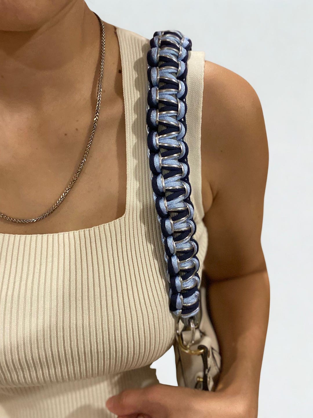 Handmade Dark Blue Bag Strap, Macrame Handbag Straps - Etsy