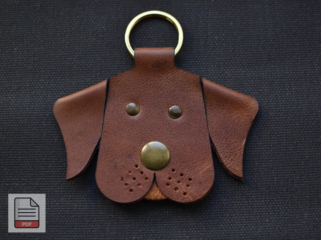 Dog Keychain - PDF Digital File - DIY Key Fob Template for ...
