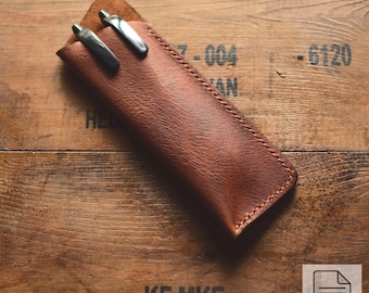 Leather Pen Case, Pencil Case PDF Pattern DIY Valentine's Day Gift ...