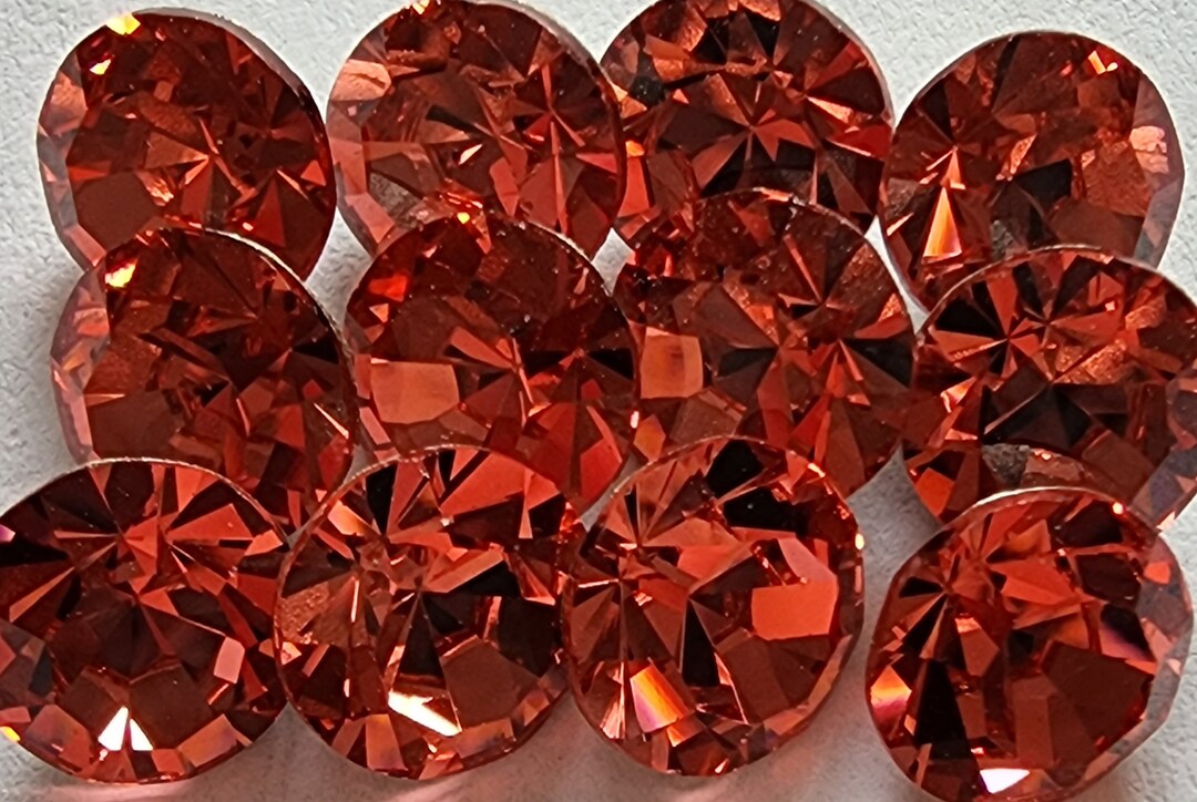 Preciosa Maxima Chaton, 39ss, 8mm, 6 Pieces-indian Pink - Etsy