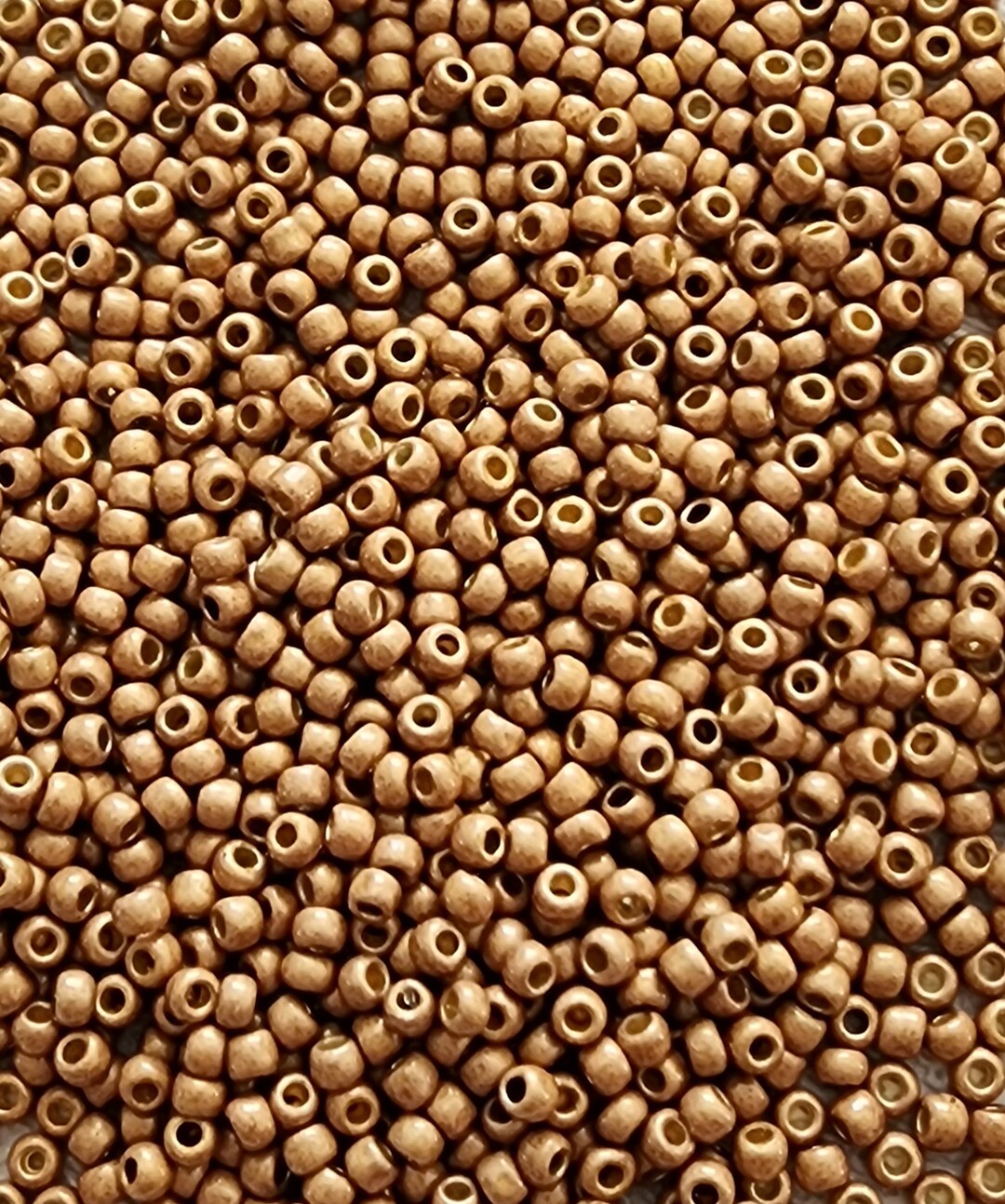 Toho Seed Bead, Size 11/0, 11-pf592f-champagne Matte Galvanized ...