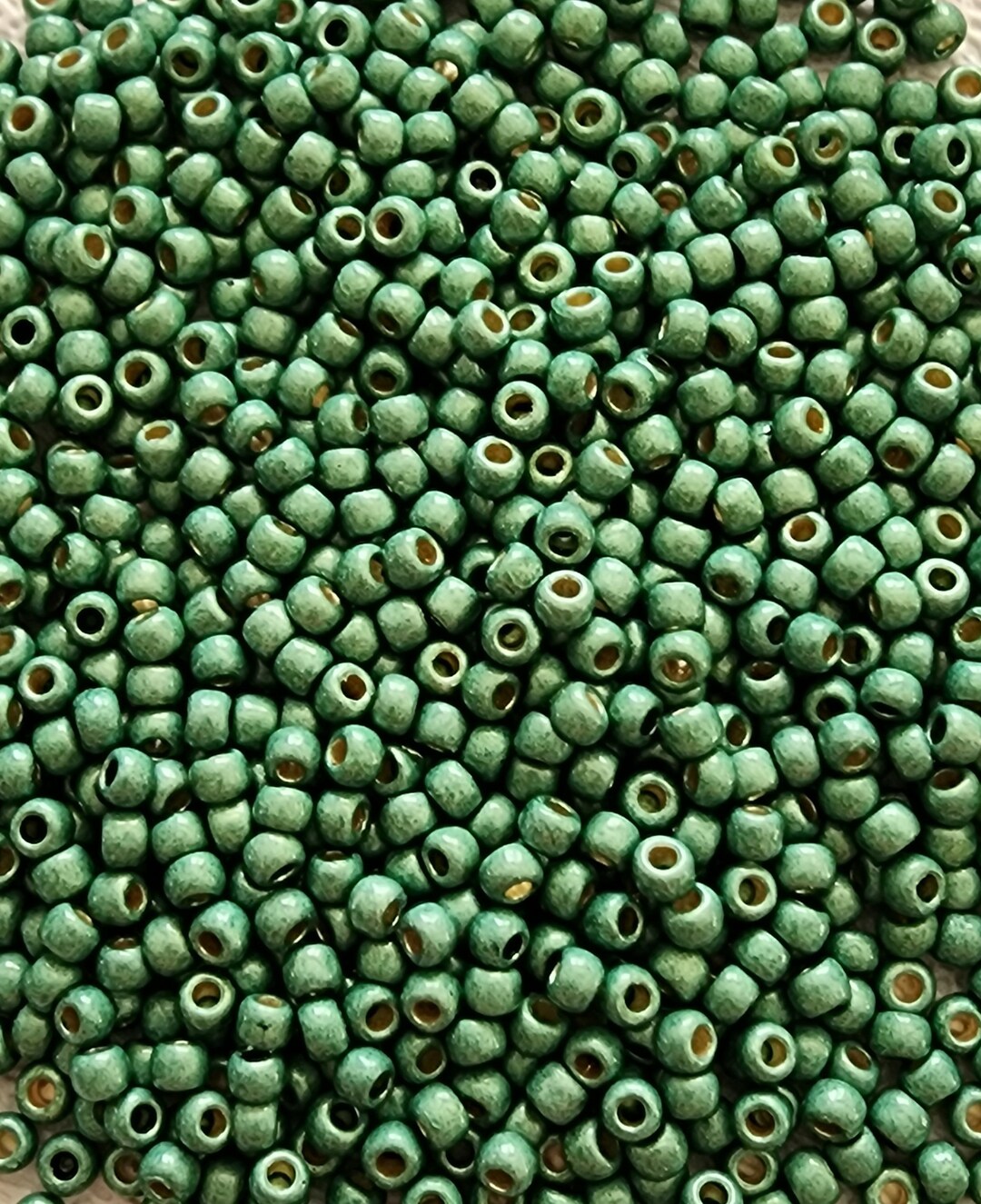 Toho Seed Bead, Size 11/0, 11-pf589f-spruce Matte Galvanized ...