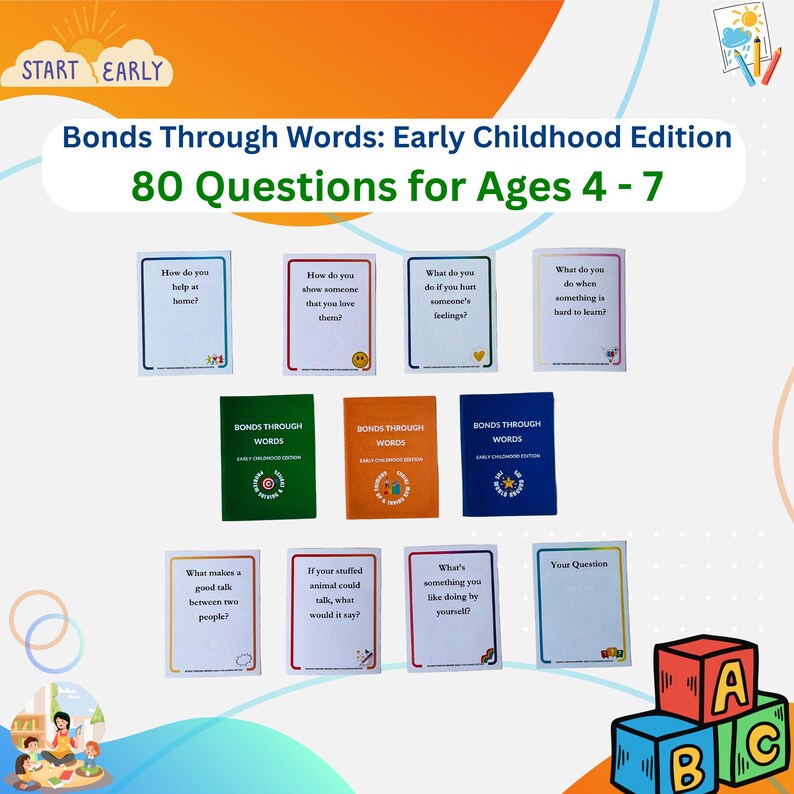 Printable Conversation Cards for Kids Ages 4 - 7 | 80 Child-friendly ...