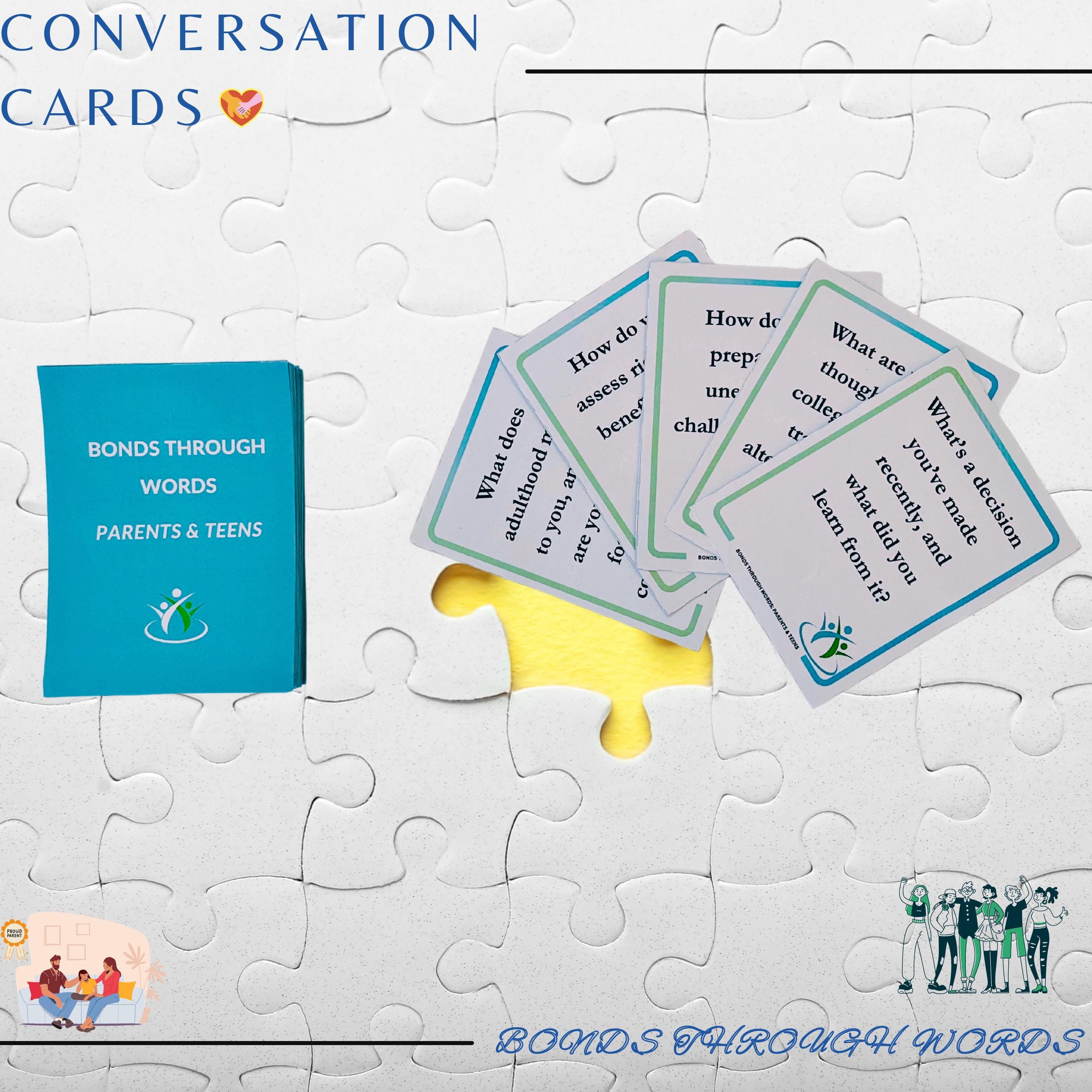 Parent Teen Conversation Cards: Bonding Prompts, Understand Your ...