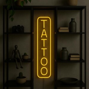Neon Sign Tattoo Studio – Custom Wall Art, Personalized Tattoo Salon ...