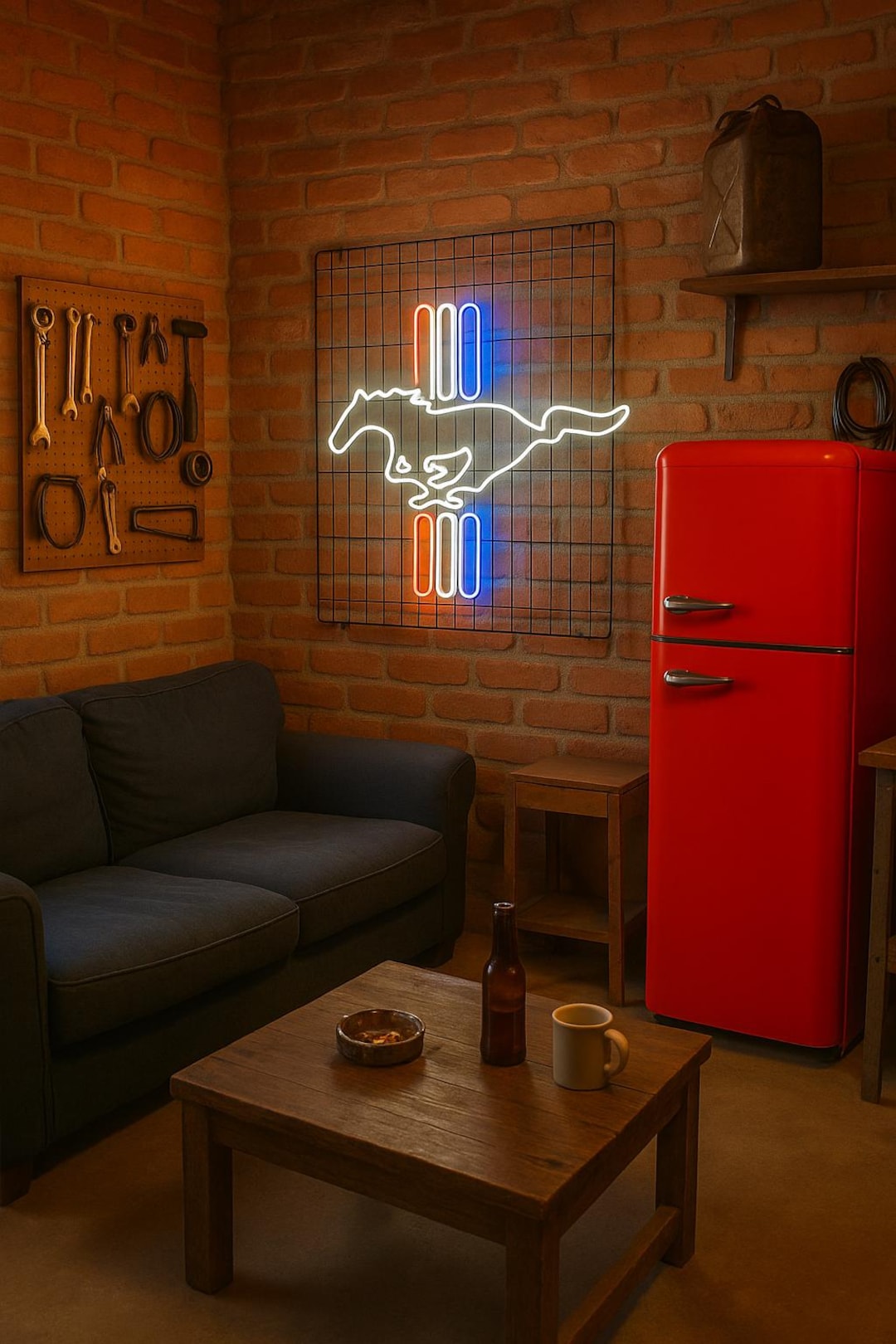 Classic Car Neon Sign, Retro LED Wall Light for Garage, Man Cave, Shop ...