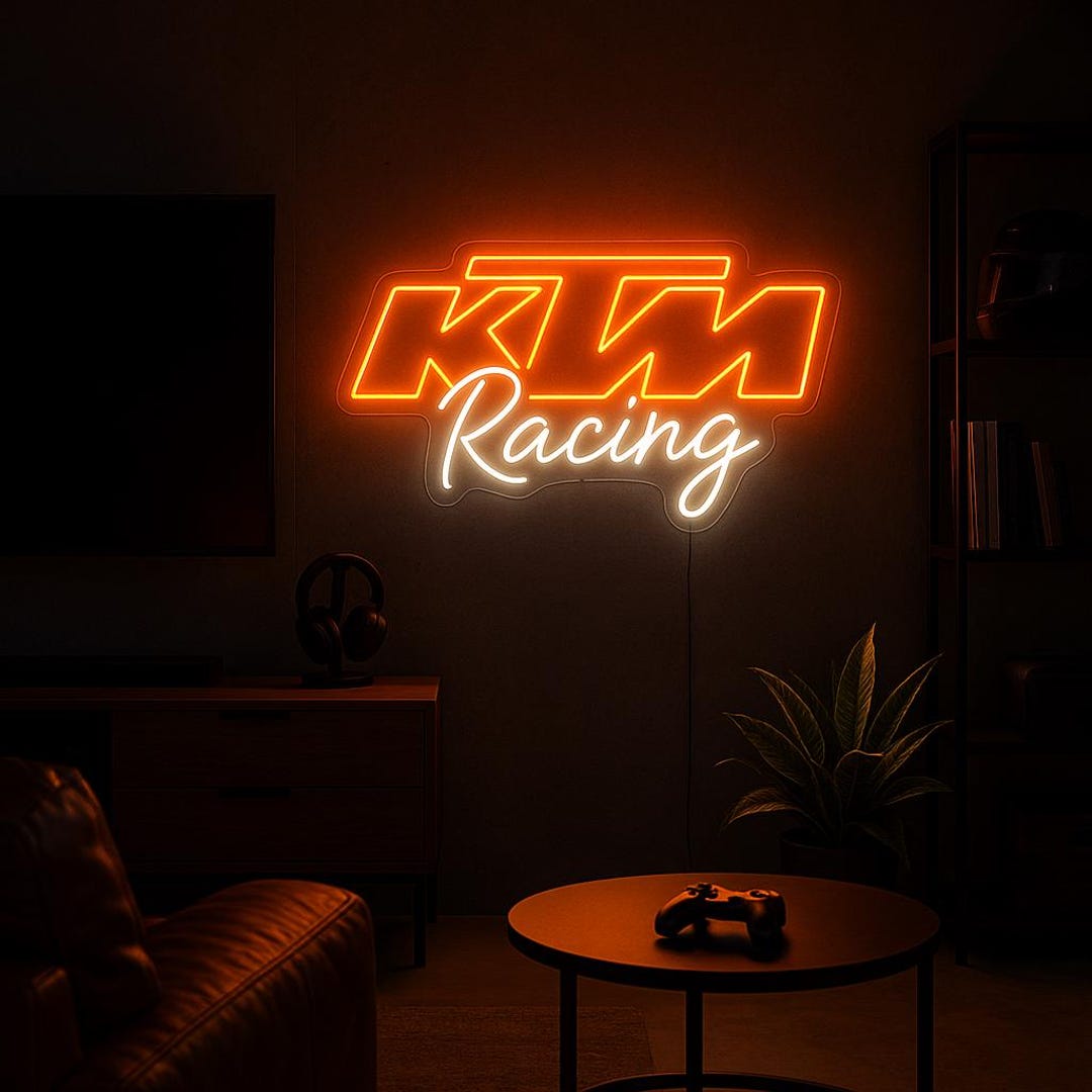 KTM Racing LED Neon Sign, Garage Wall Decor - Etsy UK