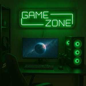 Gaming Zone LED Neon Sign, Gamer Room Decor - Etsy