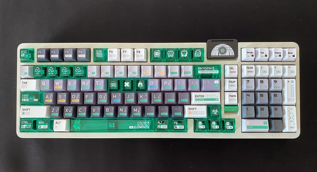 Custom 100-key Mechanical Keyboard – Cement Gray Mcflurry Style, Full ...