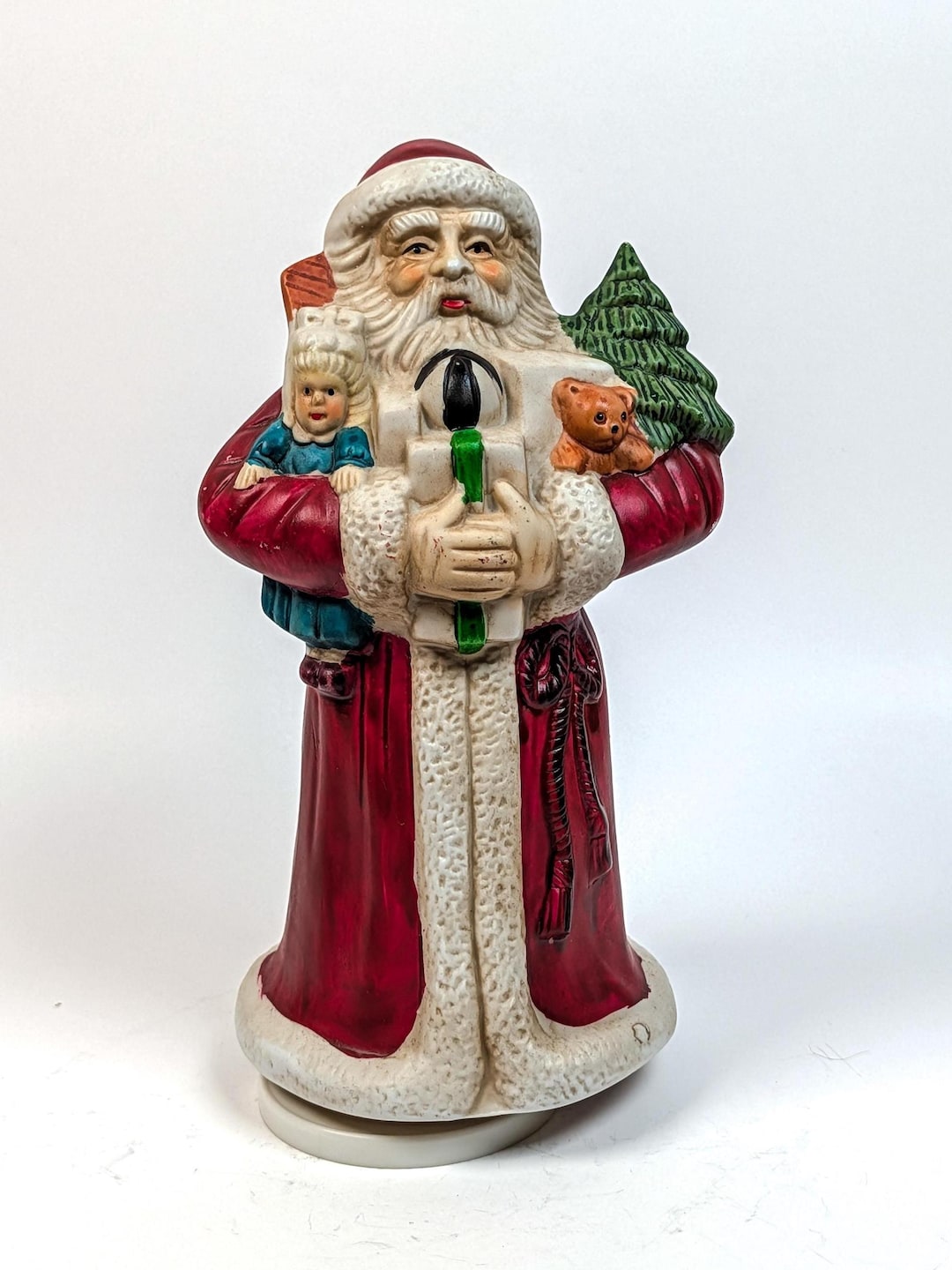 Vintage Classical Santa Music Box | Woolworths Figural Christmas ...