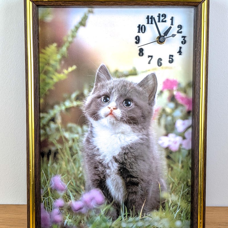 Clock With Tuxedo Cat - Etsy