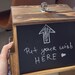 Wooden Suggestion Box With Lock & Chalkboard–wall Mountable - Etsy