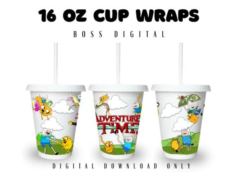 Adventure Time Sublimation Tumbler Wrap Bundle, Sublimation Design ...