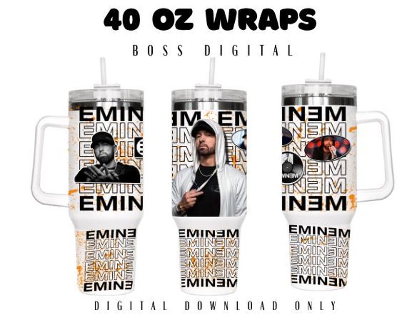 Eminem Sublimation Tumbler Wrap Bundle, Sublimation Design Templates ...