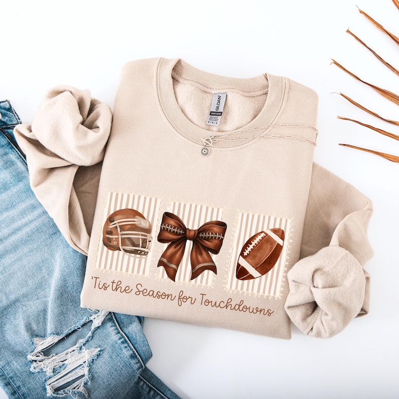 Sudadera con capucha de fútbol, sudadera "Es la temporada de touchdowns ...