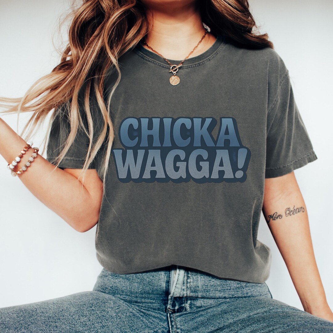 CHICKAWAGGA Meme Tee, Tiktok Trend Shirt, Funny Viral T-shirt, Y2K ...