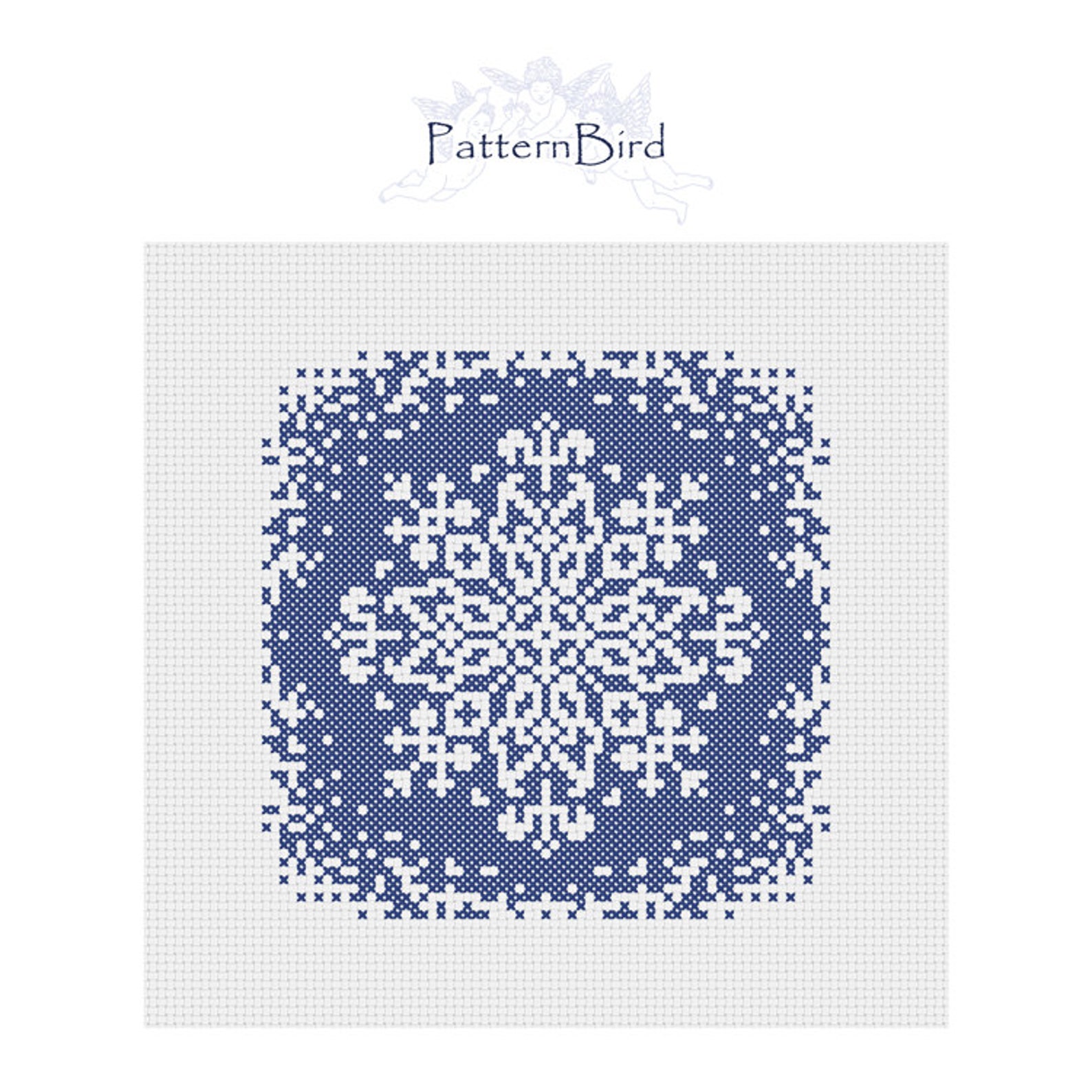 Snowflake. Instant Download PDF Cross Stitch Pattern - Etsy