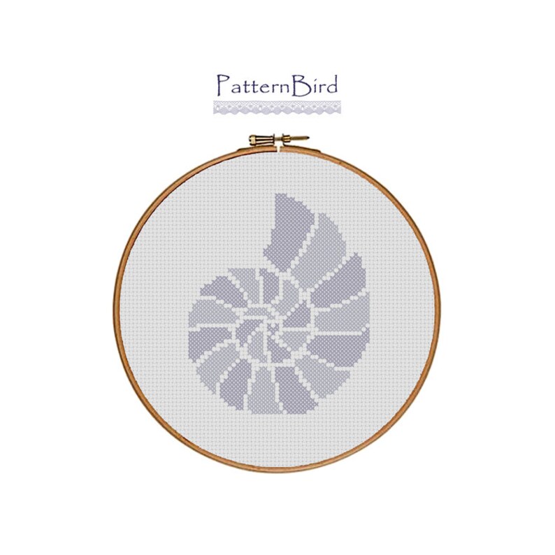 Seashell. Instant Download PDF Cross Stitch Pattern - Etsy