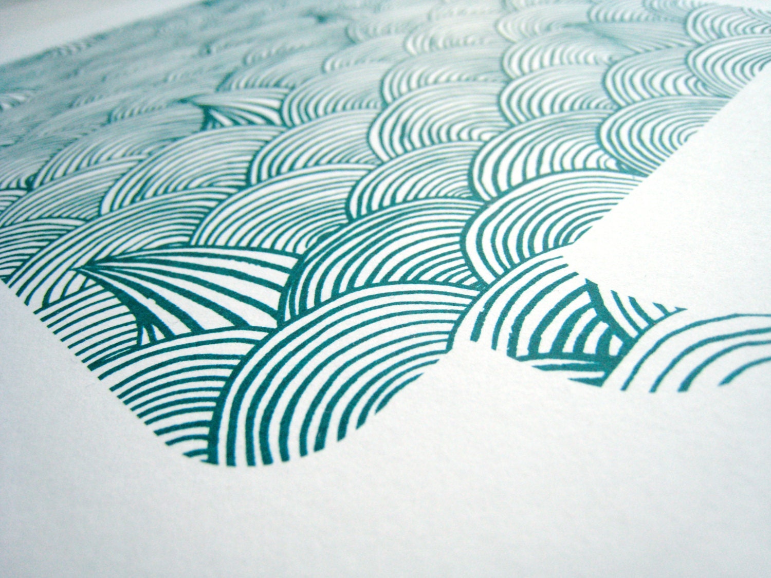 Whale Song Original Limited Edition Screenprint in Navy Aqua - Etsy
