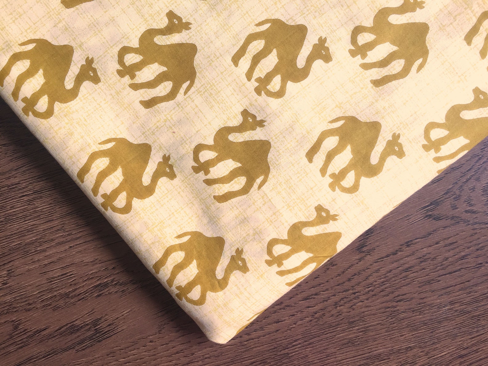 Camel Animal Print Jaipur Cotton Hand Printed Fabric - Etsy