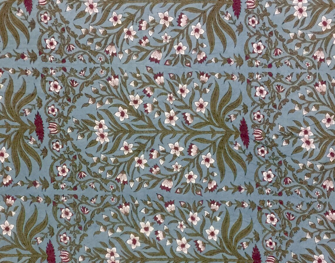 Scrapbooking Fabric India Cotton Jaipur Fabric Floral | Etsy