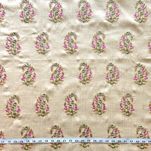 Indian Fabric, Light Beige Fabric, Paisley Motifs, Embroider, Dress ...