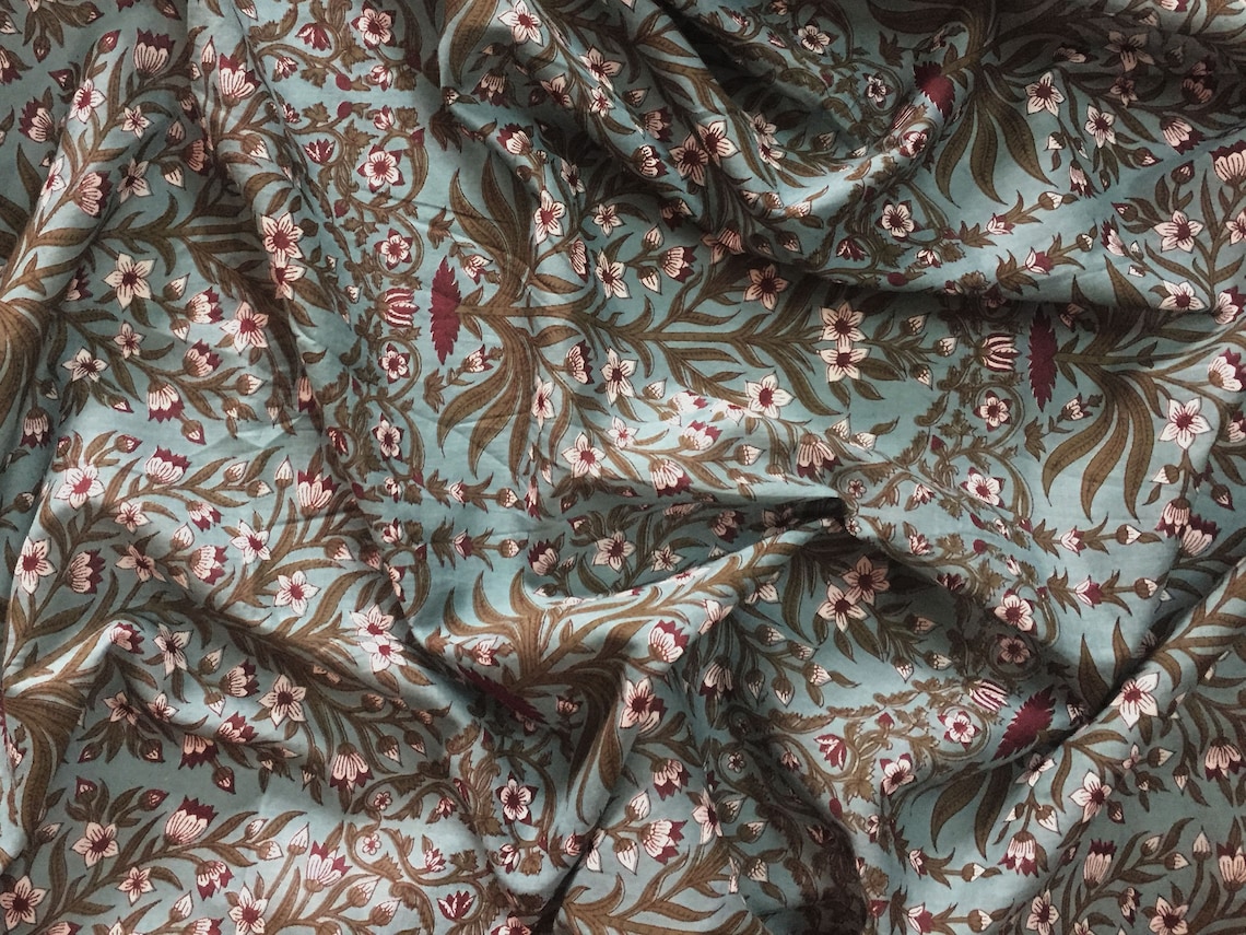 Scrapbooking Fabric India Cotton Jaipur Fabric Floral | Etsy