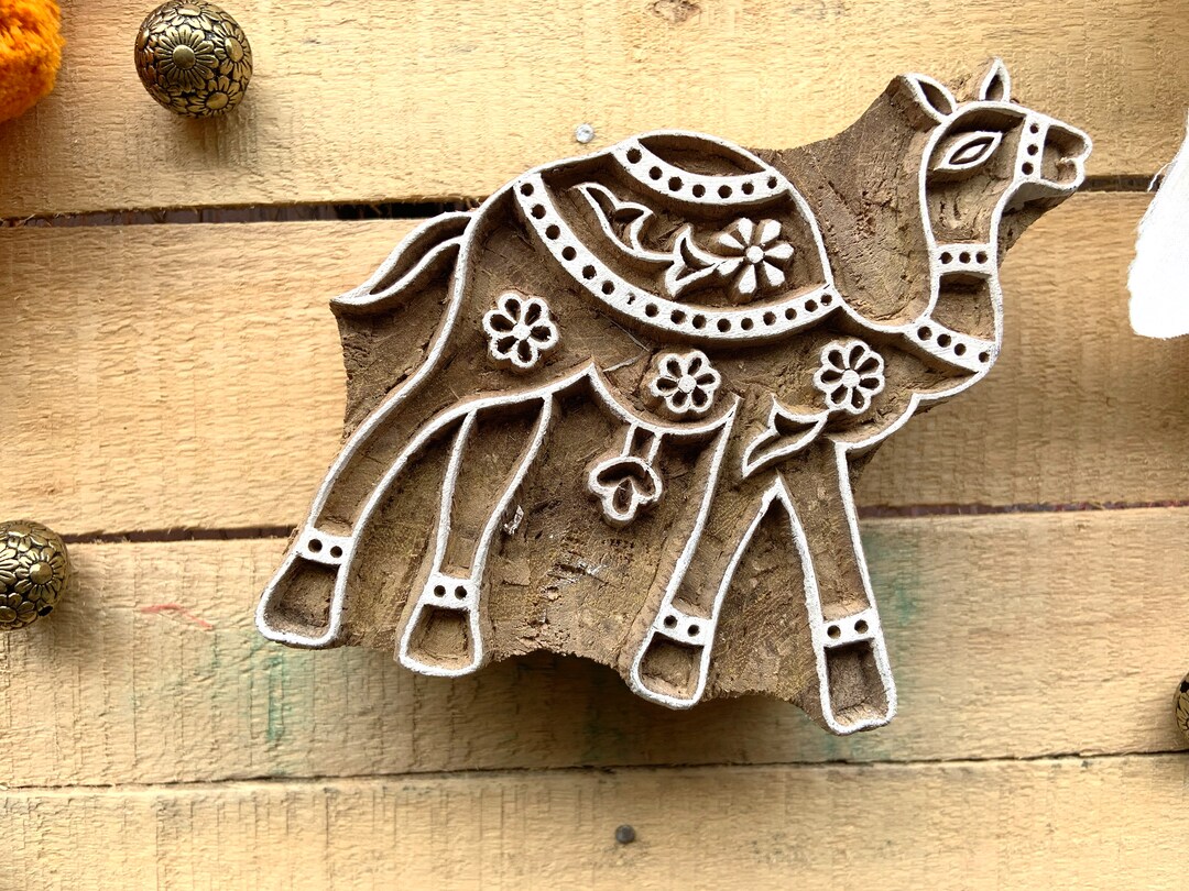 Camel Motifs, Hand Carved Stamp, Wooden Blocks, Stamp, Scrap Booking ...