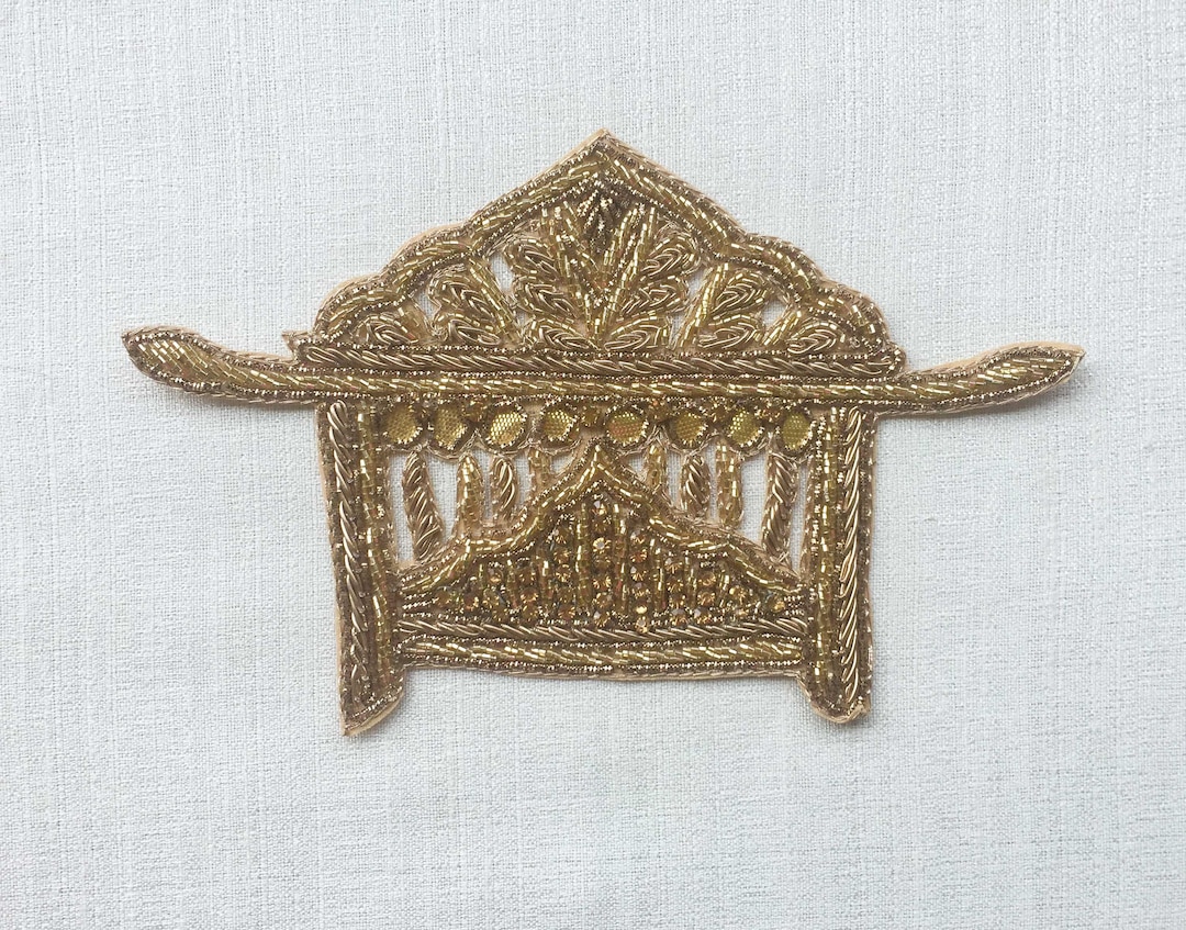 Indian Appliques, Palanquin Motif, Diy Craft Embellishment, Bridal ...