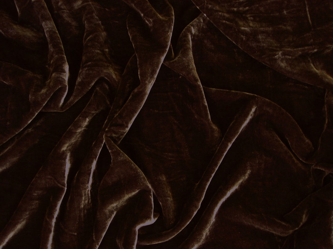 Dark Brown Velvet Fabric, Decorative, Diy Craft, Indian Fabric, Velvet ...