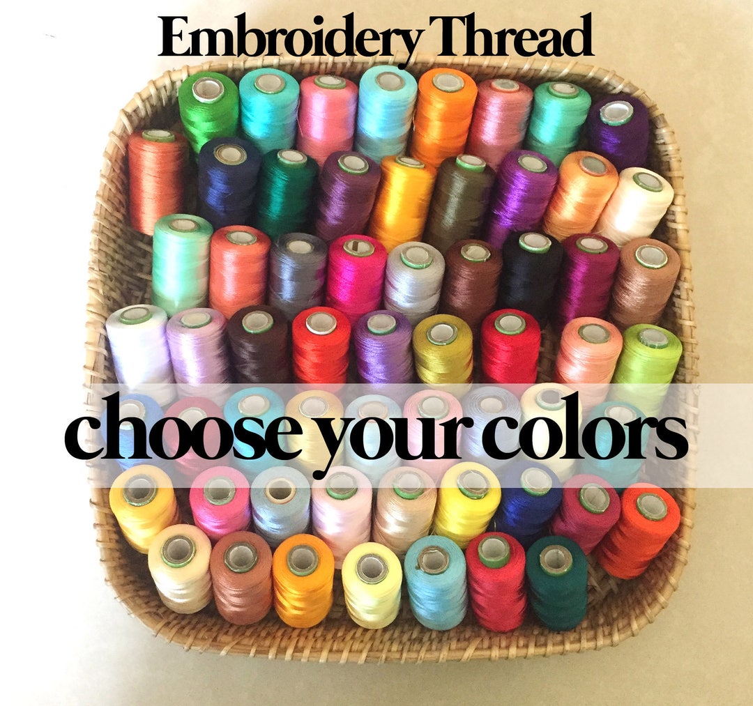 Embroidery Thread Spools, Art Silk Thread, Indian Silk Thread ...