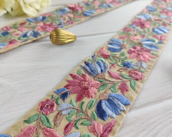 Indian Sari Trim Jaquard Border Boho Saree Trim Turquoise - Etsy